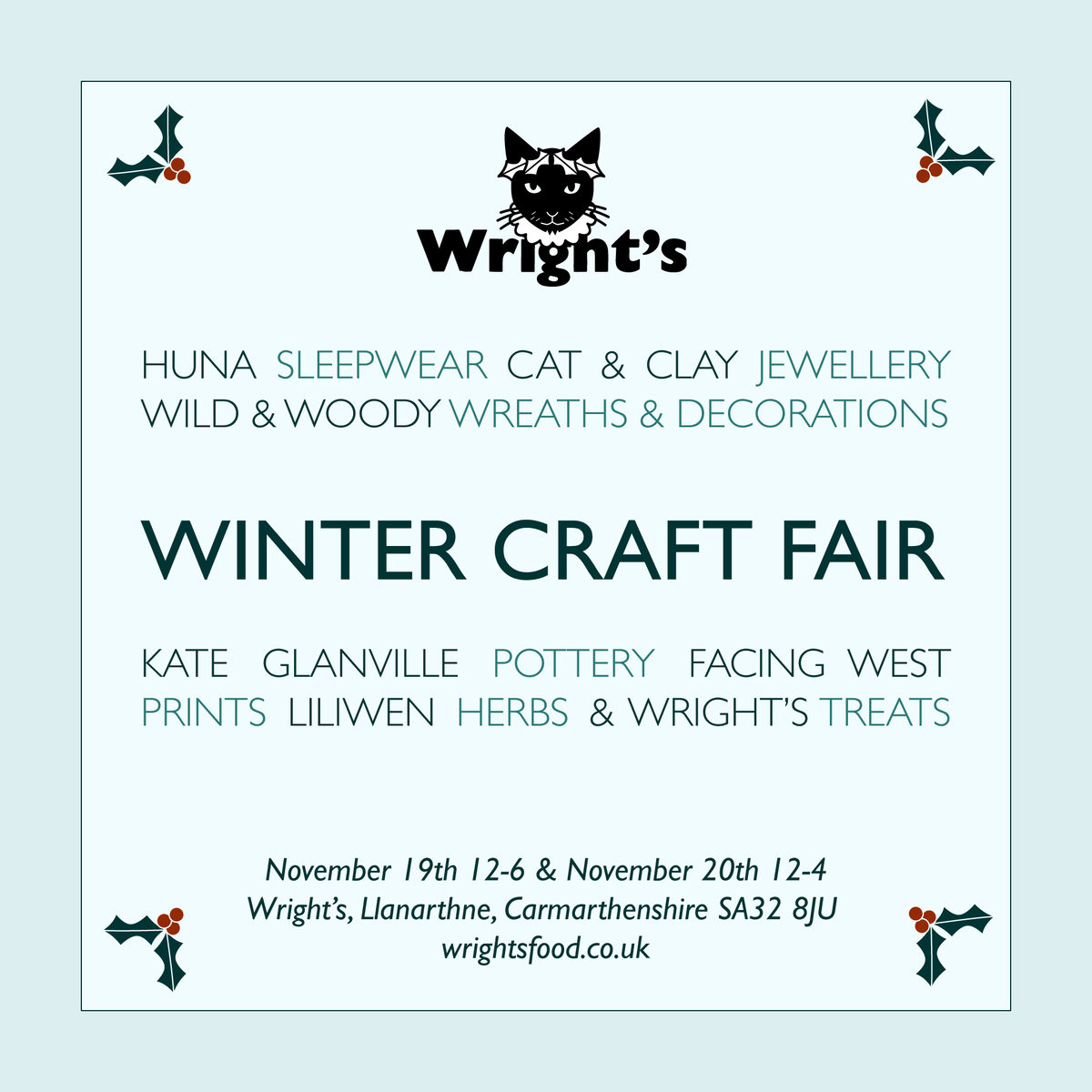 Winter Craft Fair - November – Wright's